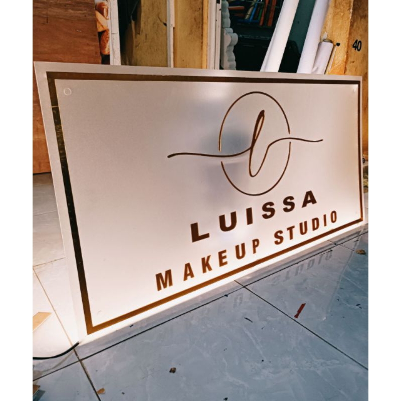 Jual Papan Nama Akrilik Led 100x50 | Shopee Indonesia