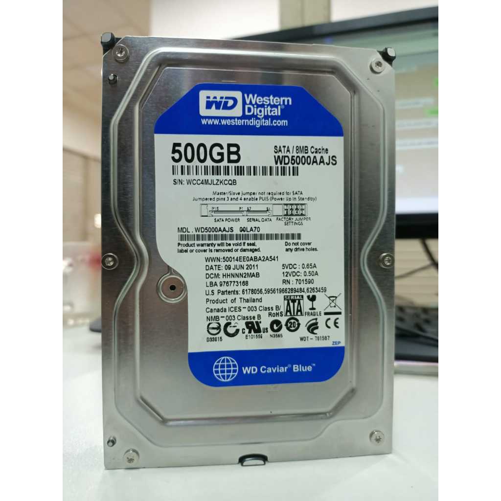 Jual Hardisk 500GB WD Blue 3.5 Baru Hardisk Internal 500GB FOR PC ...