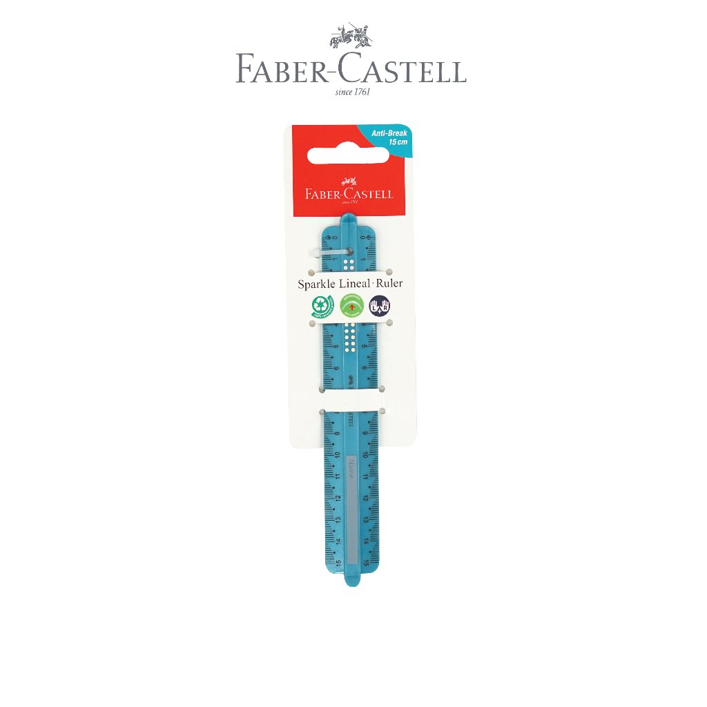 Jual Faber-Castell Penggaris Sparkle Ruler | Shopee Indonesia