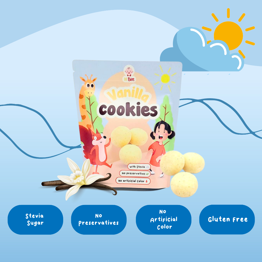 Jual Lil'Bites Cookies Camilan Sehat Anak Vanilla Gluten Free Dengan ...