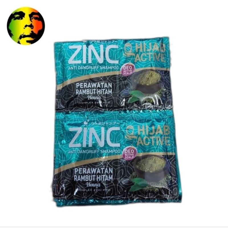 Jual Zinc shampoo sachet isi 6 hijab rambut hitam | Shopee Indonesia
