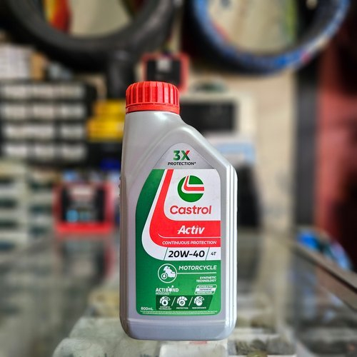 Jual Oli Mesin Motor Castrol Activ 4T SAE 20W-40 800ml / 0.8 Liter ...