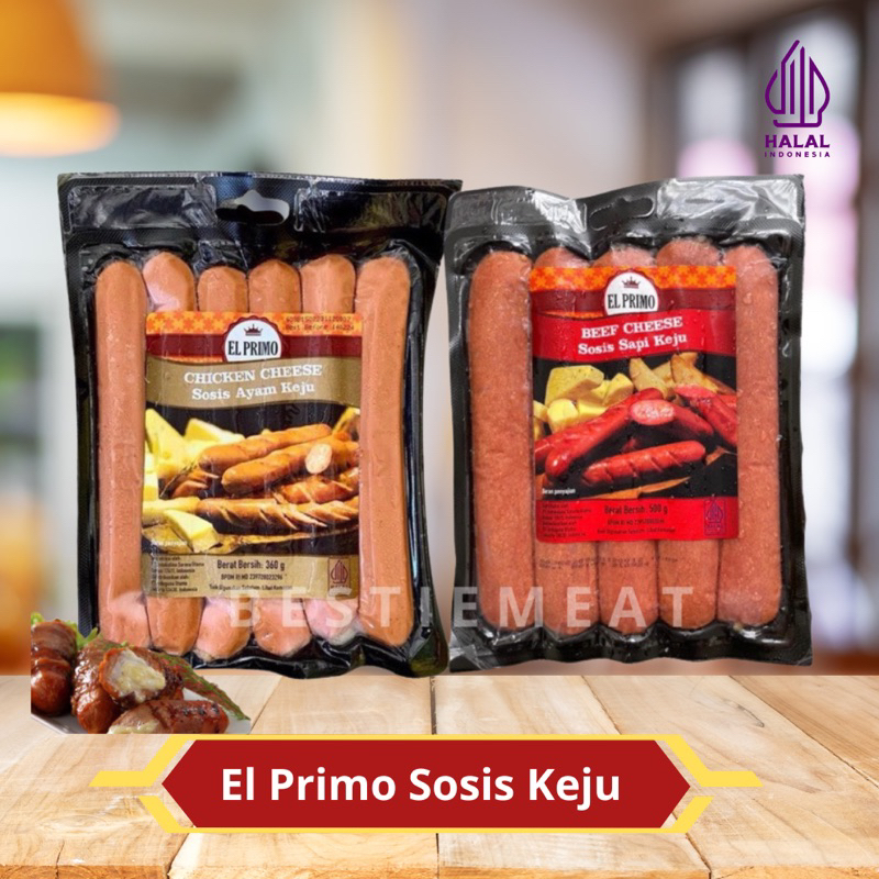 Jual El Primo Sosis Keju | Sosis Keju Lumer Beef dan Chicken 500g ...