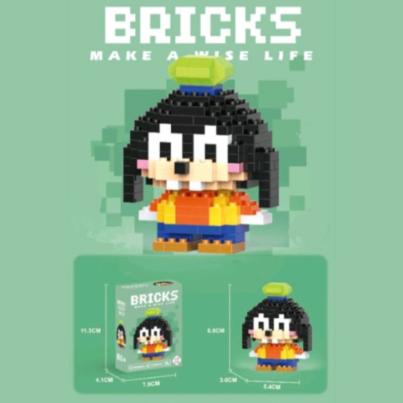 Jual Bricks Karakter Mainan Menyusun Nano Blok Permainan Anak Edukatif ...