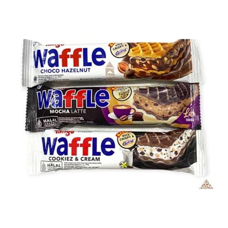 Jual Tango Waffle Coklat Hanzelnut Cookies Cream 24Gram ( harga satuan ...