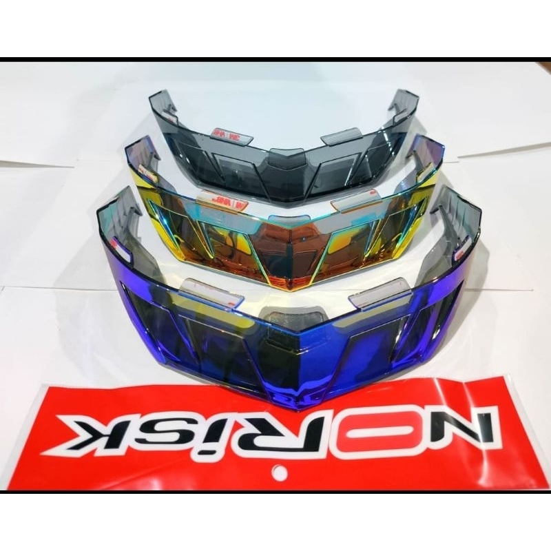 Jual Spoiler Helm 3D KYT tt course Blue / SPOILER 3D KYT TT/COURSE ...