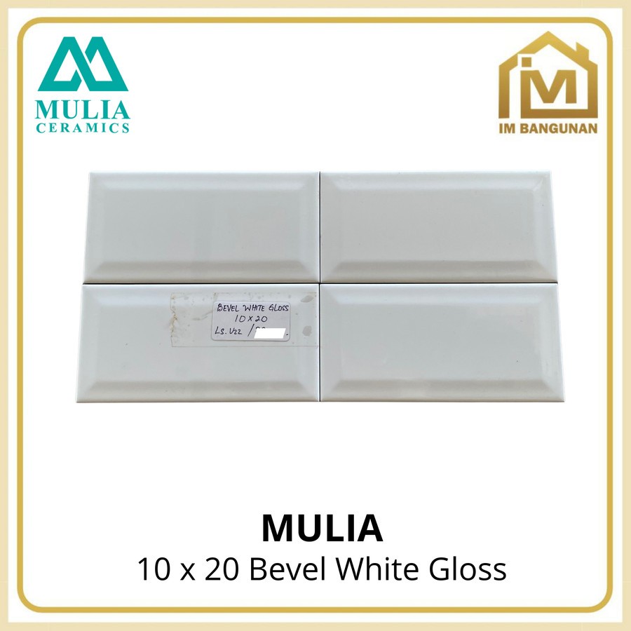 Jual Keramik Bevel Metro White Mulia 10x20 KW1 | Shopee Indonesia