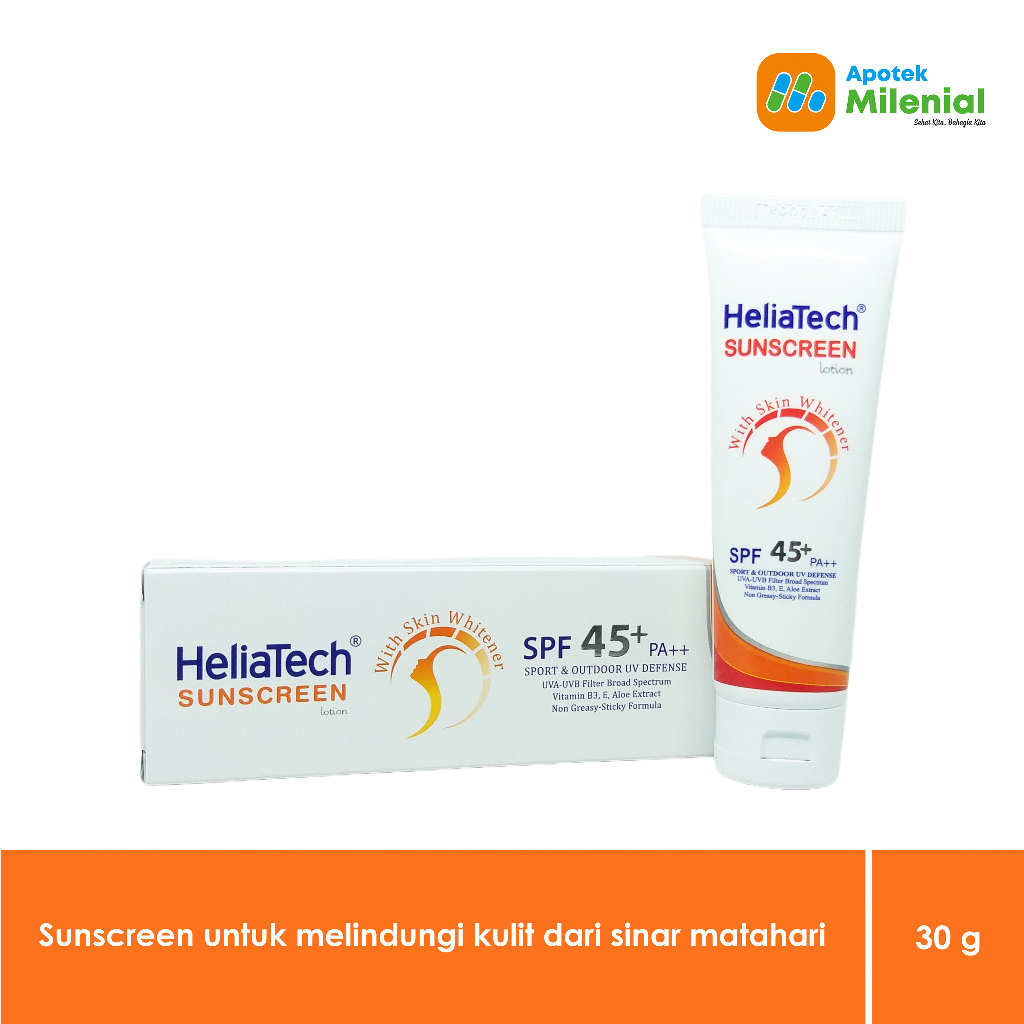 Jual Heliatech SPF 45 Kemasan 30 Gram Sunscreen | Shopee Indonesia