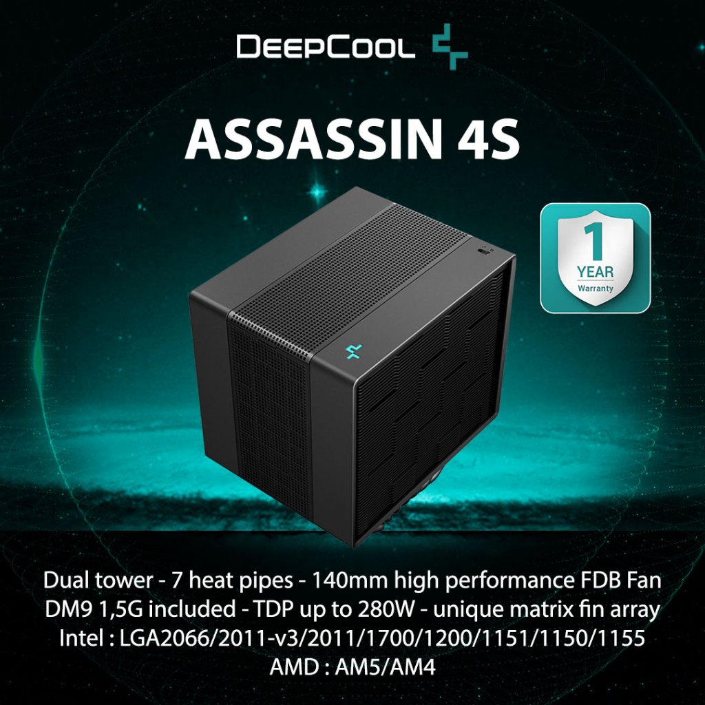 Jual Deepcool Assassin 4S Black CPU Air Cooler | Shopee Indonesia
