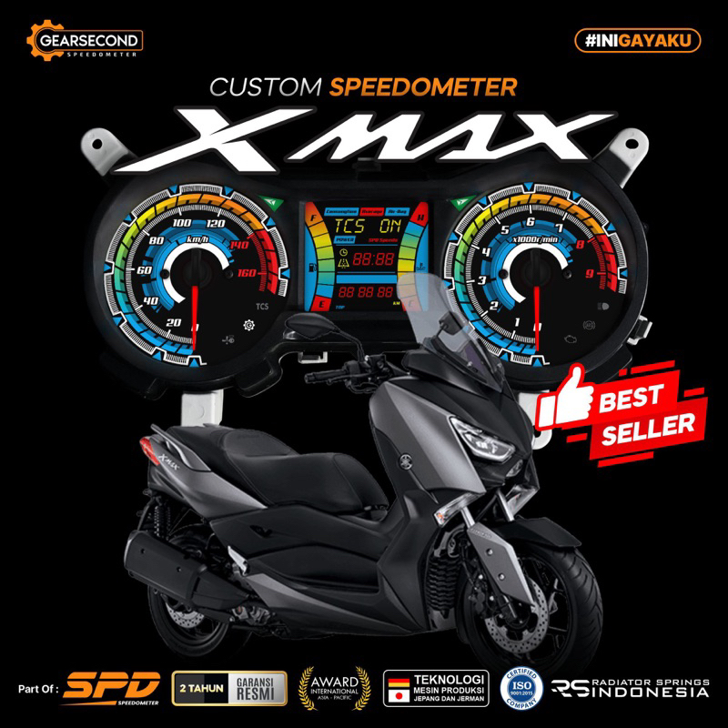 Jual PANEL SPEEDOMETER CUSTOM XMAX 250 - GEARSECOND | Shopee Indonesia