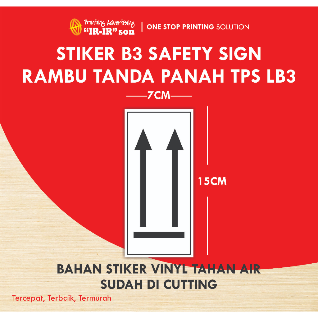 Jual STIKER B3 SAFETY SIGN RAMBU TANDA PANAH TPS LB3 | Shopee Indonesia