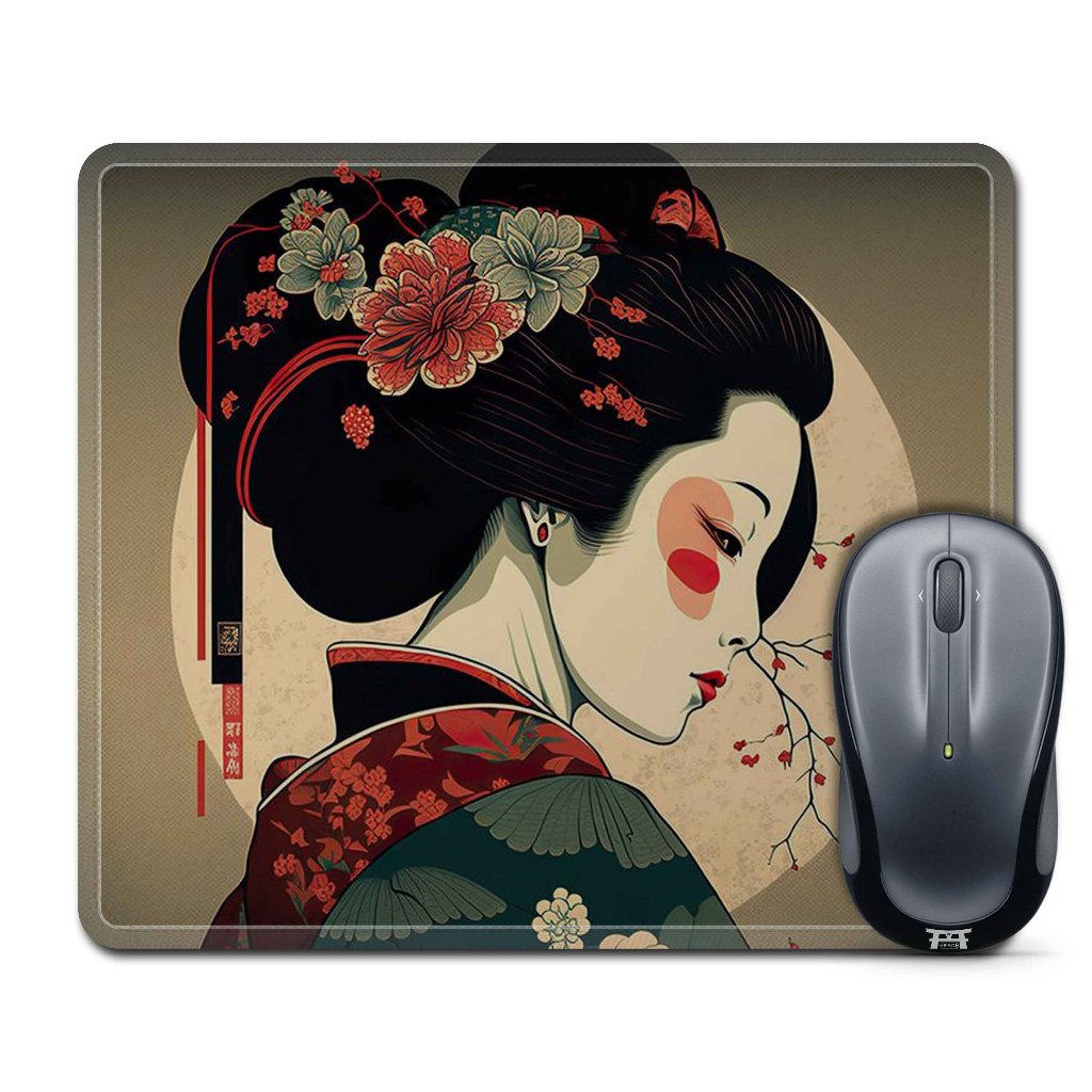 Jual Mouse pad gaming ANCIENT GEISHA SIDE BACK - JAPAN ART material ...