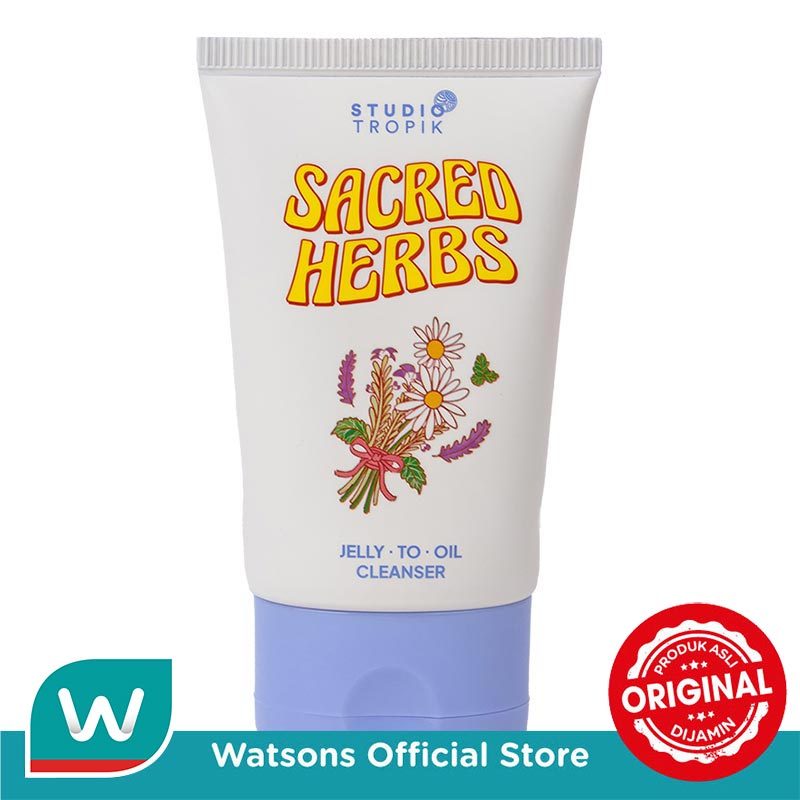 Jual Studio Tropik Jelly-To-Oil Cleanser - SACRED HERBS 80g | Shopee Indonesia