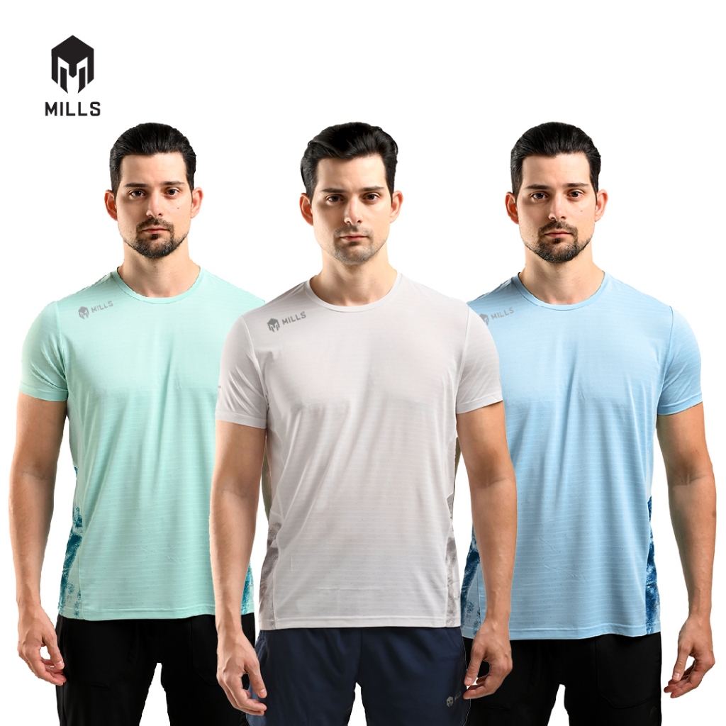 Jual MILLS Baju Olahraga Running Lauf Running Tee Men 2031 | Shopee ...