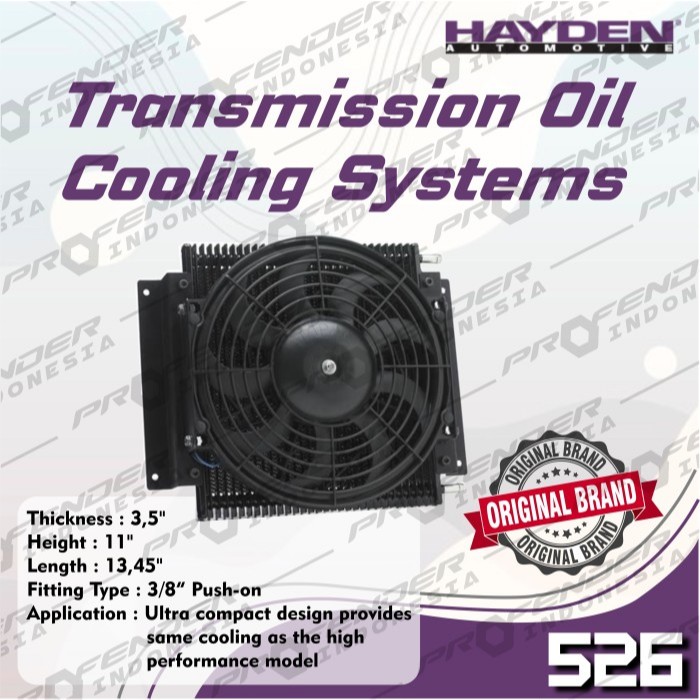 Jual HAYDEN - 526 - ATF Transmisi Cooler and FAN Remote - Pajero ...