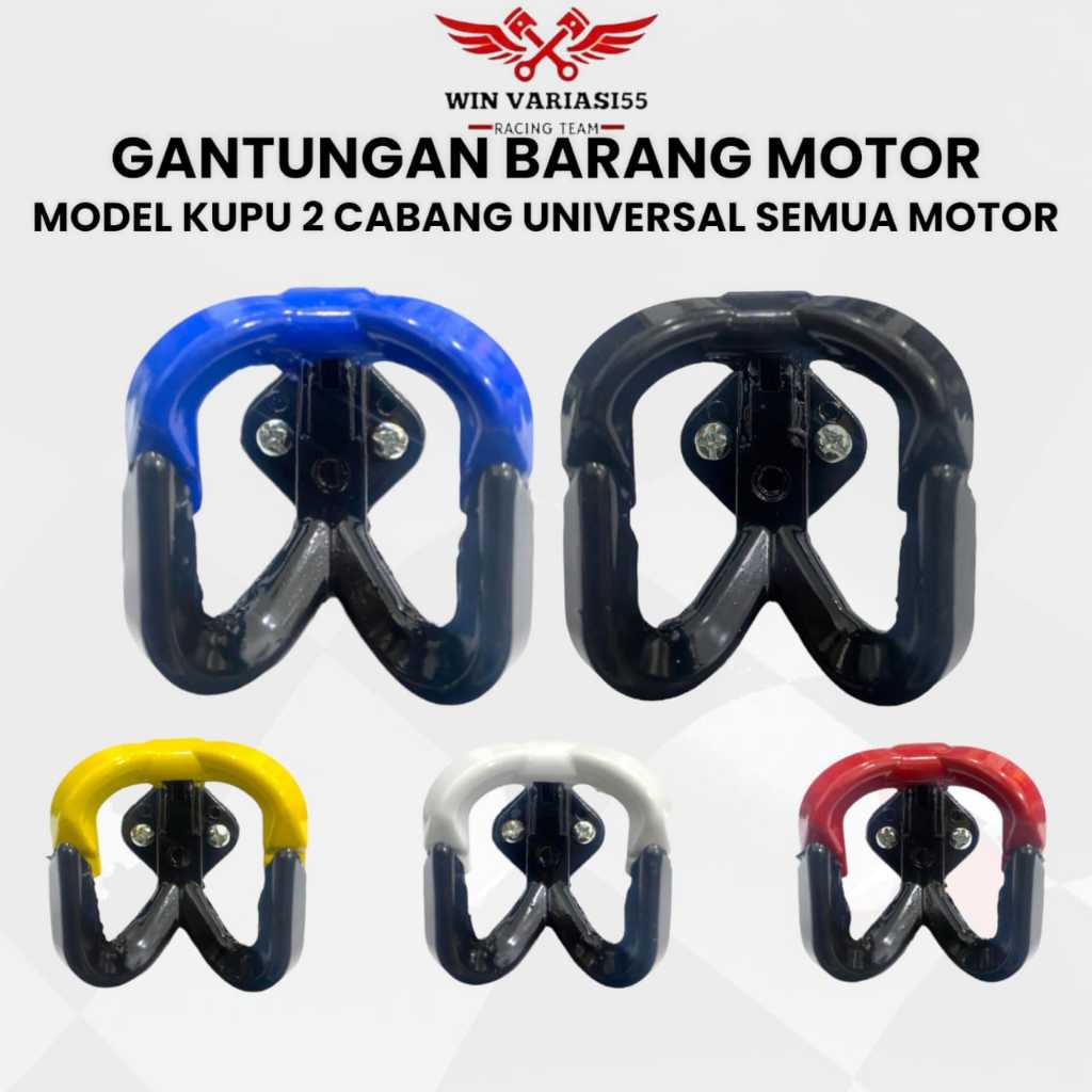 Jual Gantungan Barang Motor dua cabang Aluminium Aloy Double hook ...