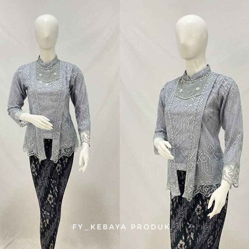 Jual Kebaya Wisuda kutu baru kebaya modern model kutu baru kerah sanghai kutu baru hijab ...