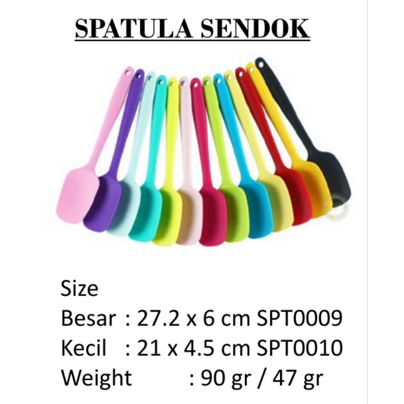 Jual Spatula Sendok Silicone Kecil Anti Panas 21 cm | Shopee Indonesia