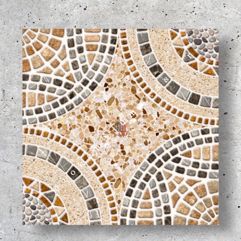 Jual Tegel Keramik Lantai Kasar 40x40 PREMIERE PSX85666 Motif Batu Pola ...