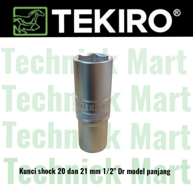 Jual TEKIRO deep wall mata kunci shock 21 mm 20 mm 1/2" Dr model panjang | Shopee Indonesia