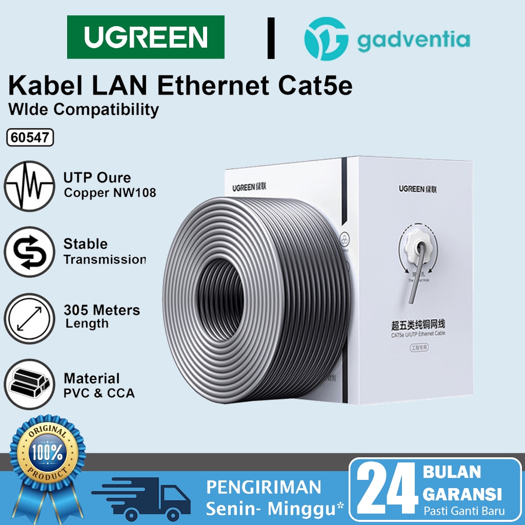 Jual UGREEN Kabel LAN Networking UTP CAT5e Cat6 Kabel Konektor Ethernet ...