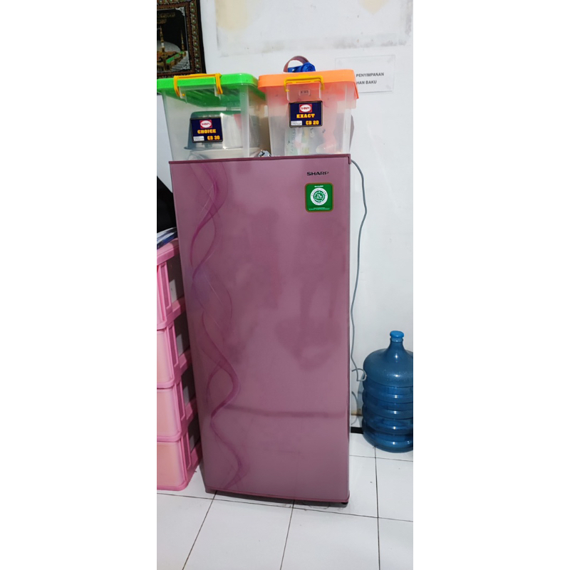 Jual Kulkas sharp 1 pintu preloved (pink) | Shopee Indonesia