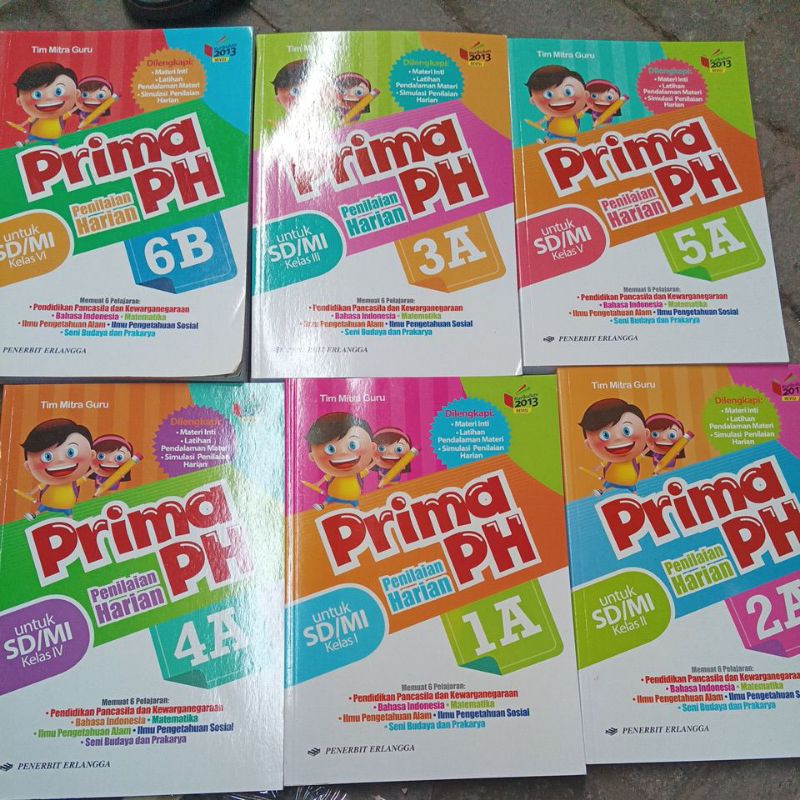 Jual buku paket prima ph SD Erlangga kelas 1,2,3,4,5,6 kurikulum 2013 original | Shopee Indonesia