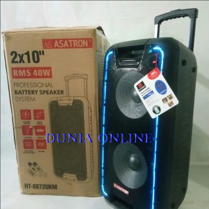 Jual Speaker Portable Meeting Wireless Asatron HT-8872 UKM (2x10 ...