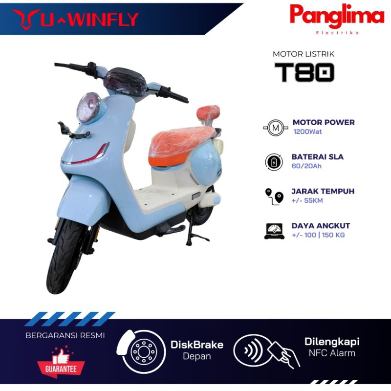 Jual Motor Listrik Uwinfly T80 | Kuat Bertenaga 1200Watt | Spedometer ...