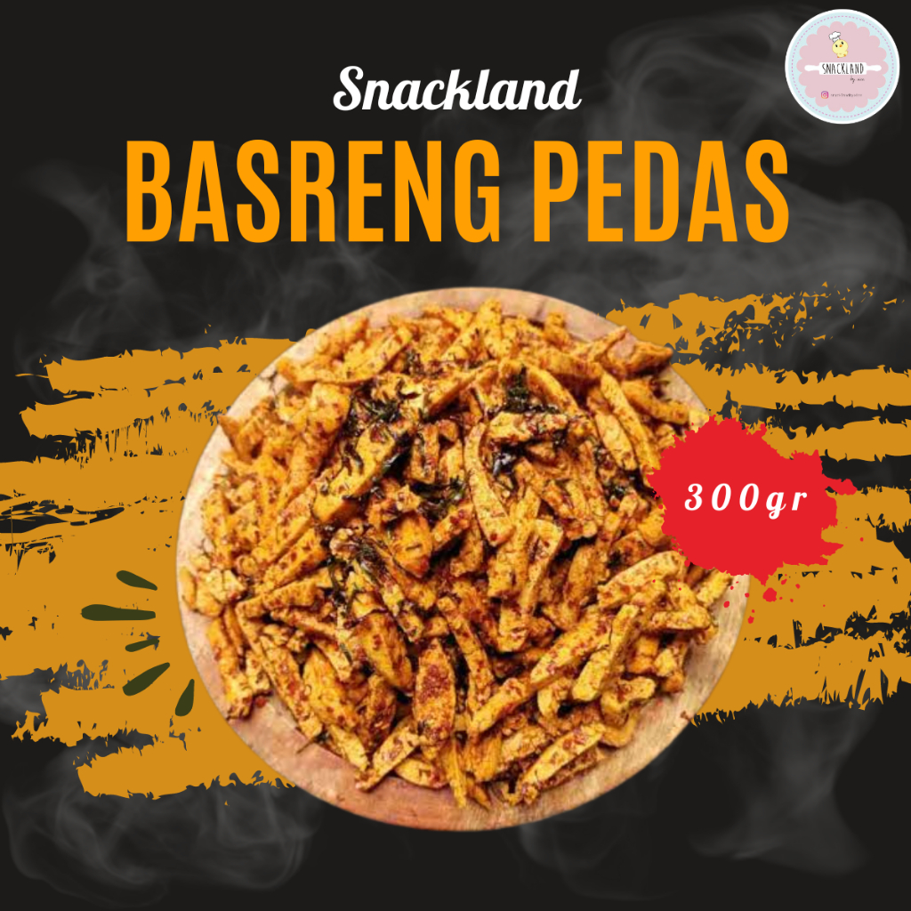 Jual Snack Basreng 300gr Baso Goreng Pedas Daun Jeruk Cemilan Makanan ...