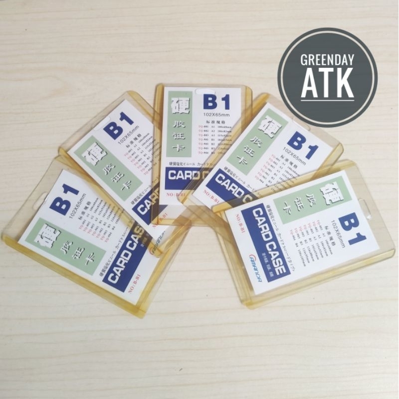 Jual Plastik ID card holder / name tag / card case Amanda B1 102x65 mm ...