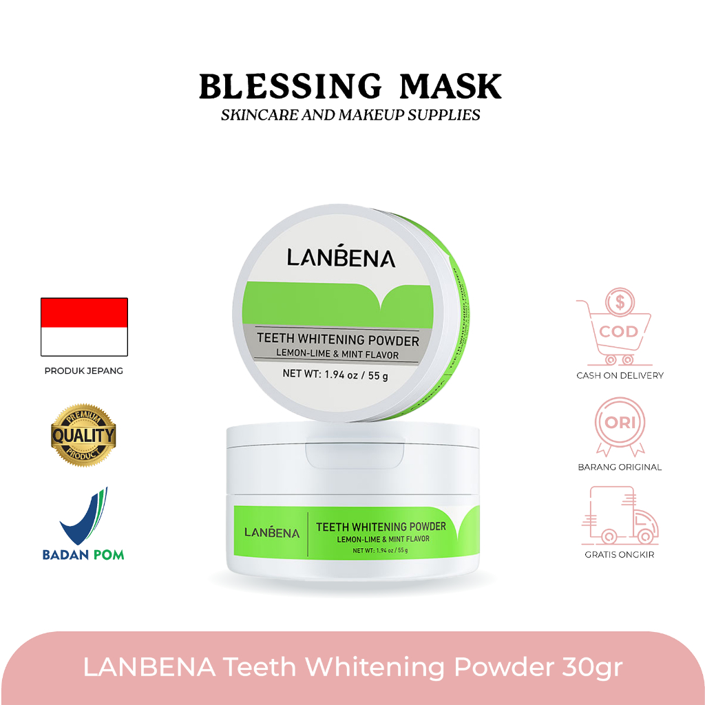 Jual LANBENA Teeth Whitening Powder - 30gr - Memutihkan Gigi | Shopee ...