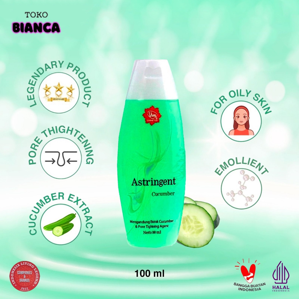 Jual Viva Astringent Cucumber (100ml & 200ml) | Shopee Indonesia