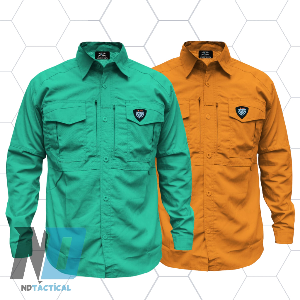 Jual Kemeja Tactical M-Tac Lengan Panjang Warna Toska & Kuning Kunyit ...