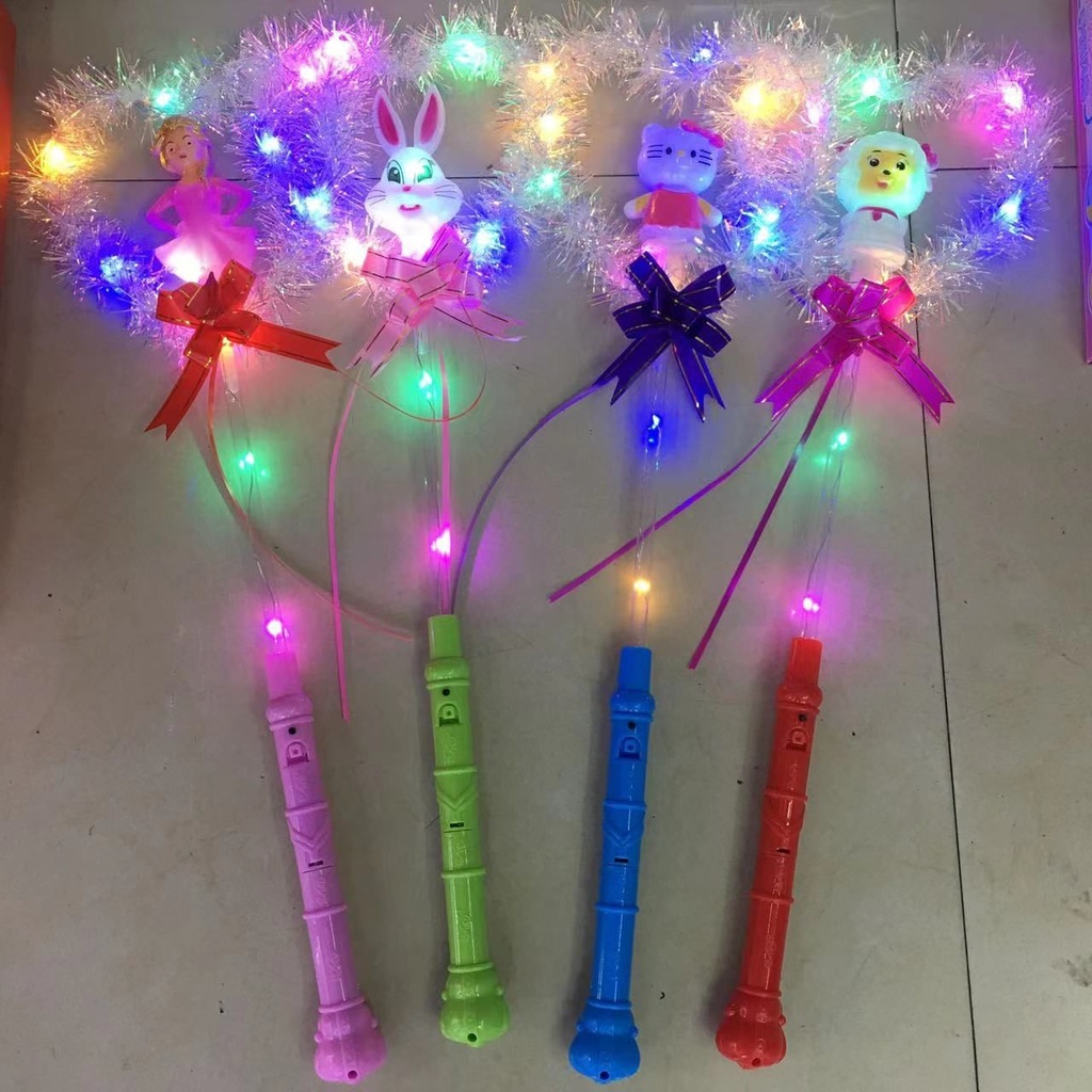 Jual Mainan Tongkat Peri Stik Tongkat lampu Karakter Boneka RUMBAI ...
