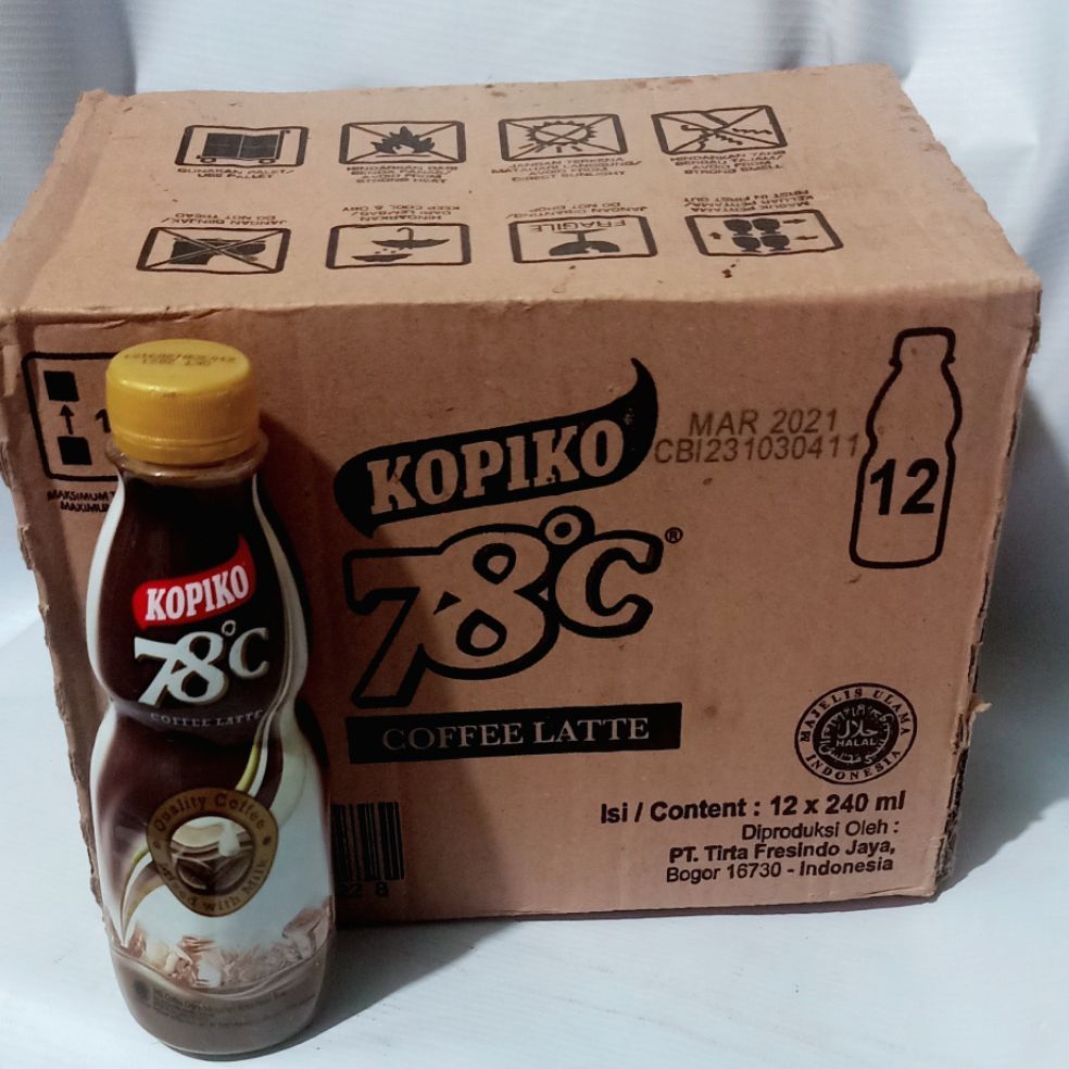 Jual MAYORA Kopiko 78 c Coffee Latte Kemasan botol 240 ml isi 12 | kopi siap minum | kopi botol ...