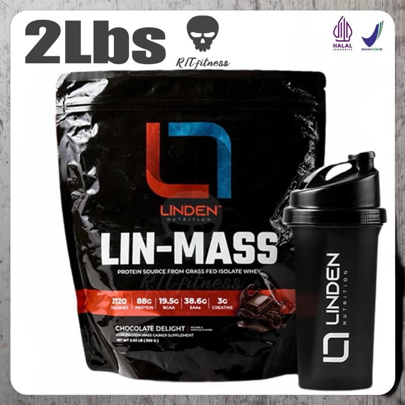 Jual LINDEN NUTRITION LIN-MASS 2LB 900Gram Gainner Bulking Naikin Mass ...