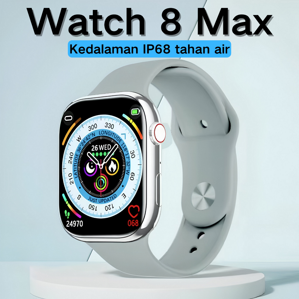 Jual 【100％ Asli】Watch Series 8 Max Smartwatch 8 MAX 2.08 inches AMOLED ...