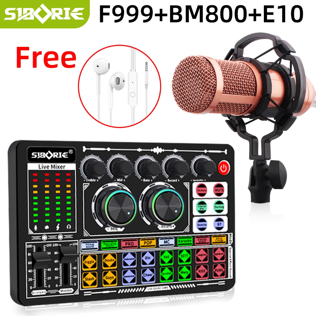 Jual Siborie【Free Headphone】F999+BM800Rose gold+E10 paket lengkap ...