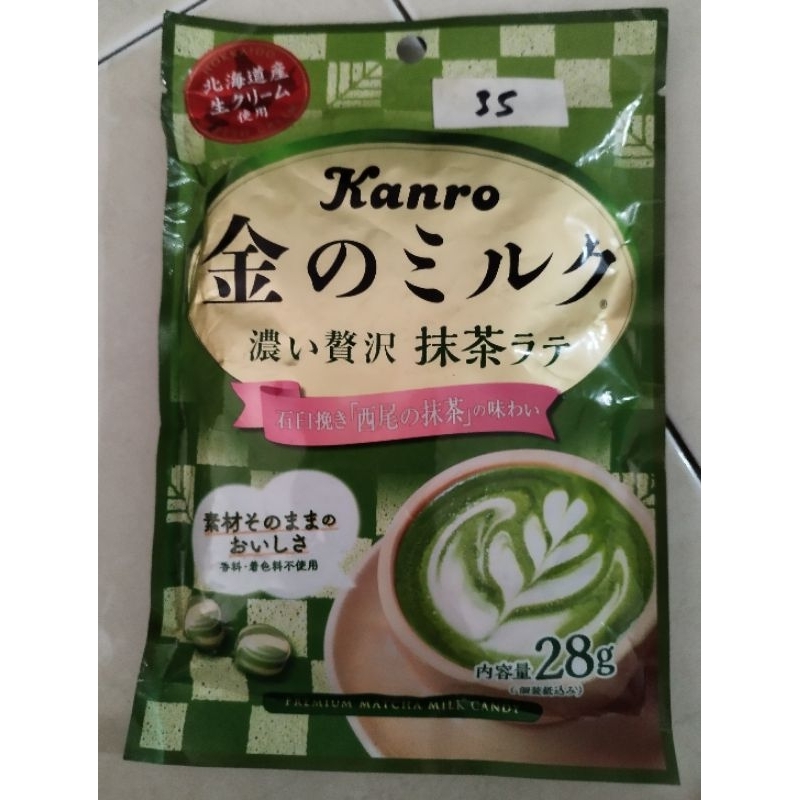 Jual Kanro Premium Matcha Milk Candy 28 Gram made in Japan | Shopee Indonesia