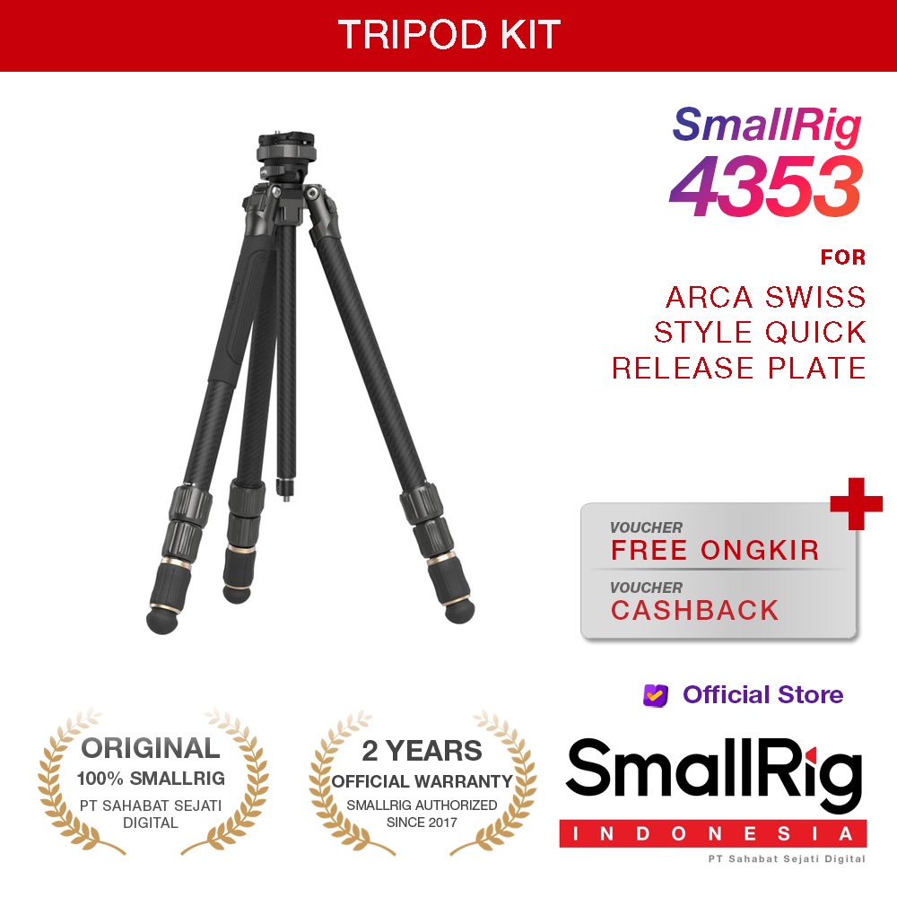 Jual SmallRig FreeRover Carbon Fiber Photo Tripod Kit AP-100 4353 | Shopee Indonesia