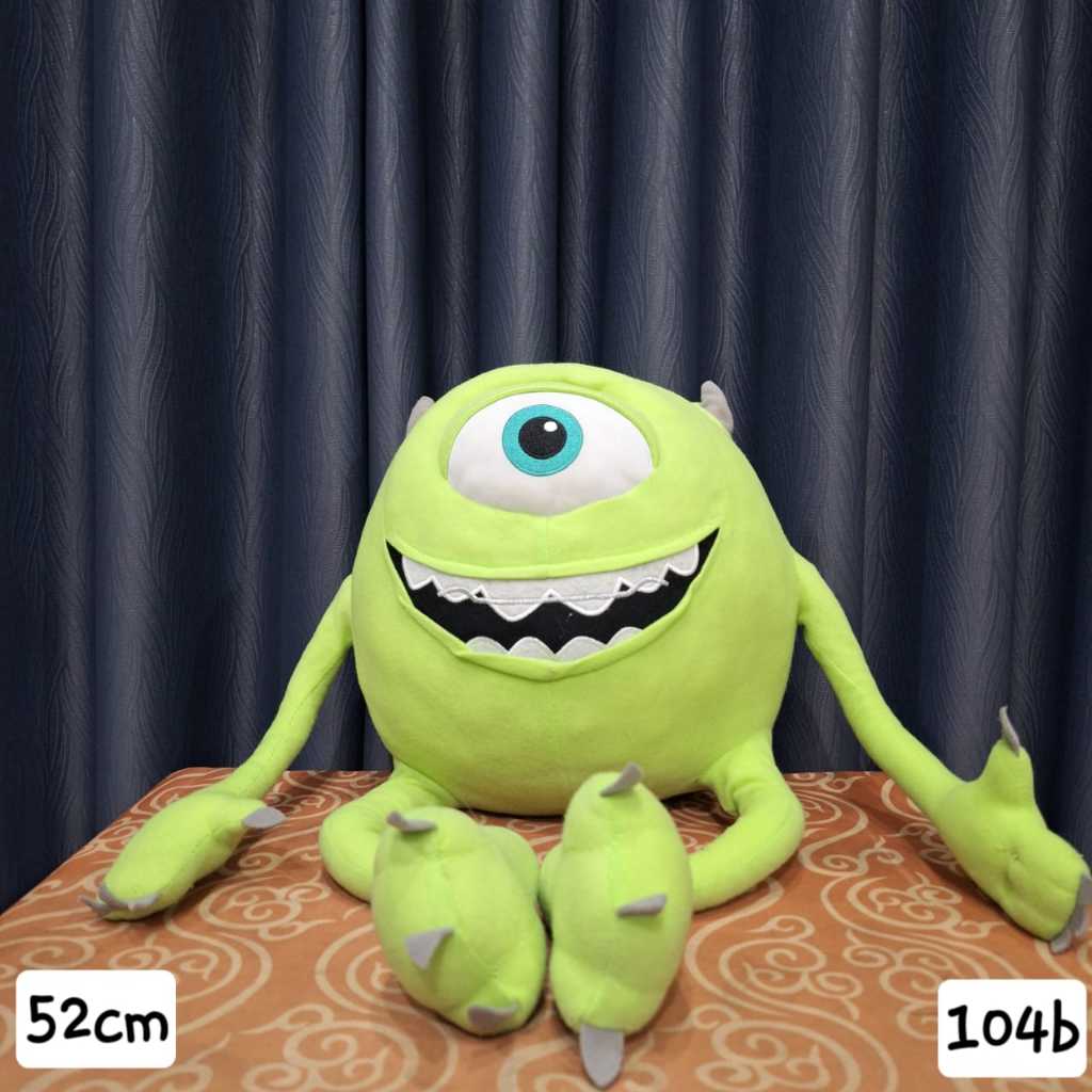 Jual Boneka Mike Wazowski Mata Satu Monsters Inc Hijau Besar Cantik ...