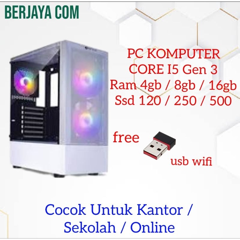 Jual Core i5 Gen 3 - 16gb Ram - 500gb Ssd - Pc Rakitan - Komputer ...