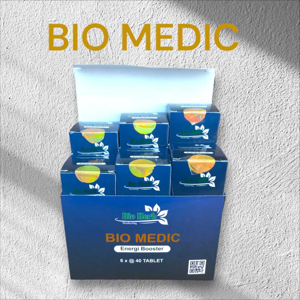 Jual Bio Medic Energi Booster Atasi Masalah Kesehatan 1 Box Isi 6 Botol