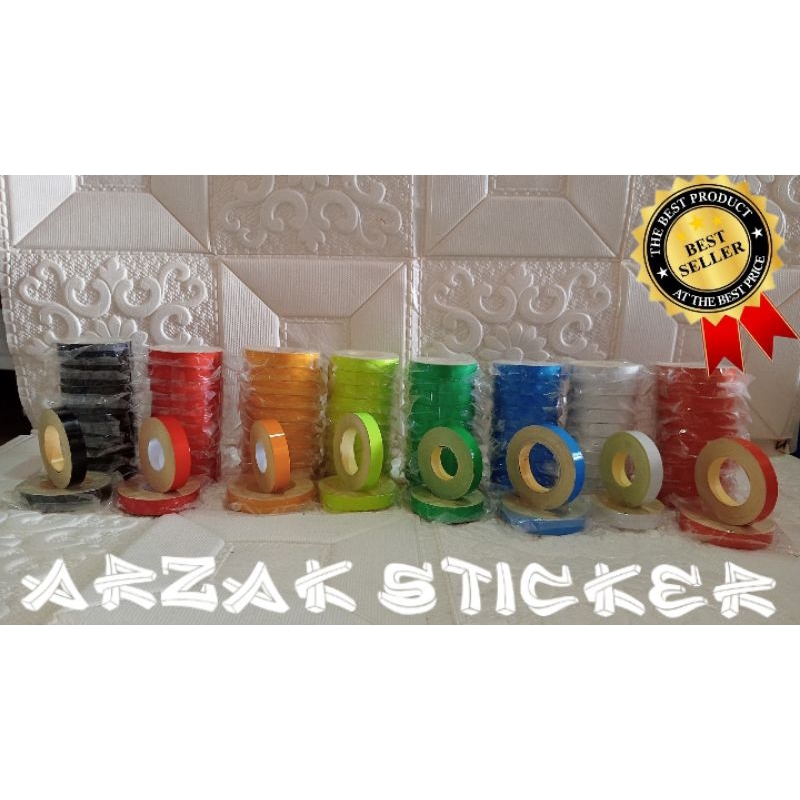 Jual stiker List velg motor roll 1cm x 5,5meter | Shopee Indonesia