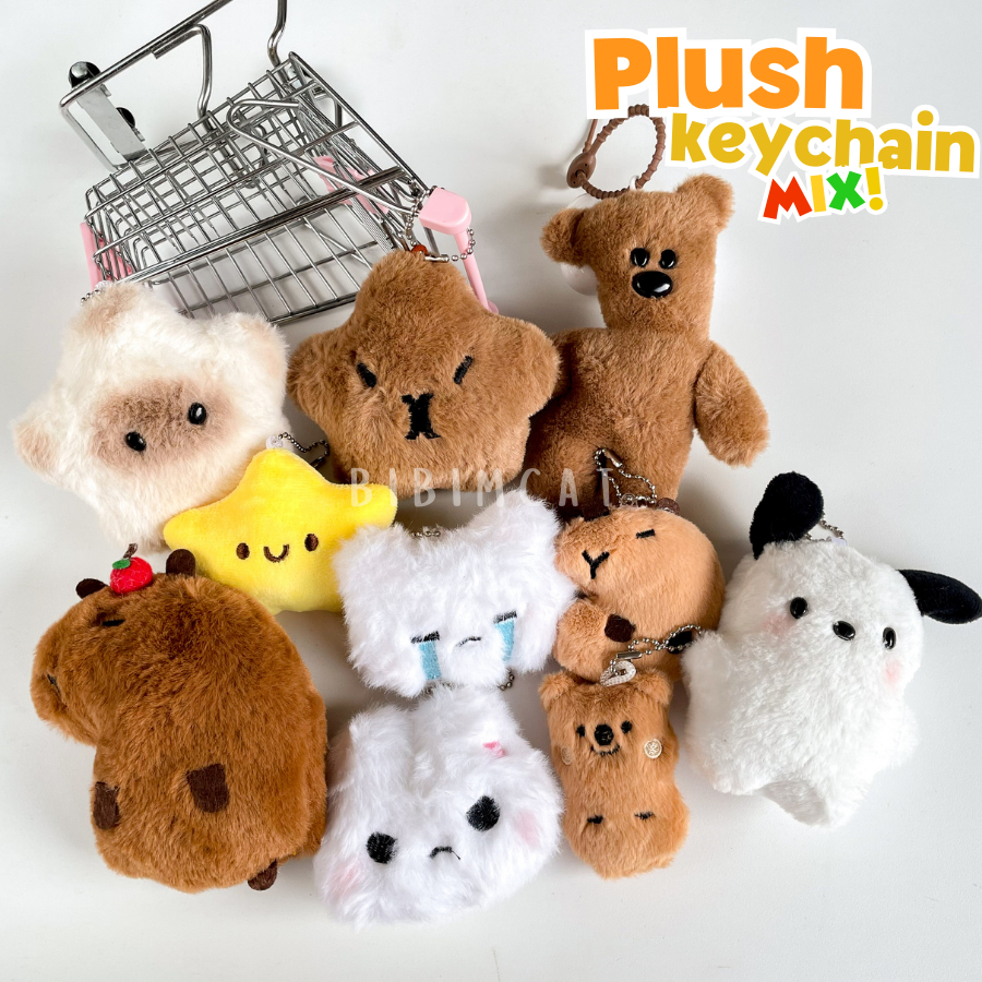 Jual Bibimcat - Gantungan Kunci Boneka Lucu / Doll Plush Keychain ...