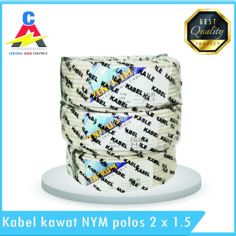 Jual KODE F24D Kabel Listrik Kawat NYM Polos 2 x 15 3 Meter | Shopee ...