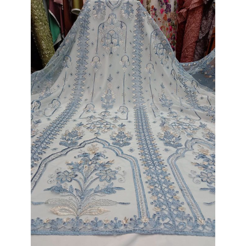 Jual PUSAT TEXTILE - Kain Tille Sapto Twotone Terbaru || Bahan Kebaya ...
