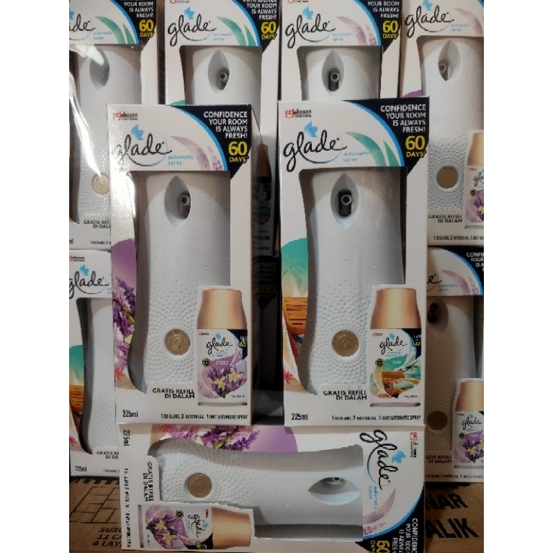 Jual Glade alat automatic spray + baterai+isi Refill 225ml | Shopee Indonesia