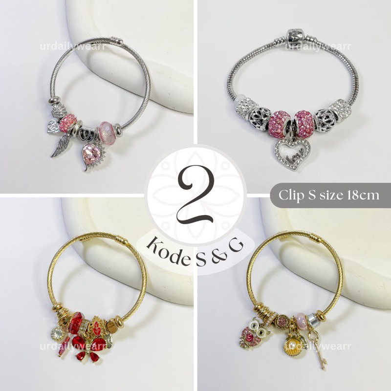 Jual Premium Gelang Pandora Charms Bracelet Serut Titanium Asli Wanita ...